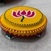 Beautiful Set of 3 : 8 Inch Round Kolam Chowki With Two 4 Inch Small ...