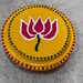 Beautiful Set of 3 : 8 Inch Round Kolam Chowki With Two 4 Inch Small ...