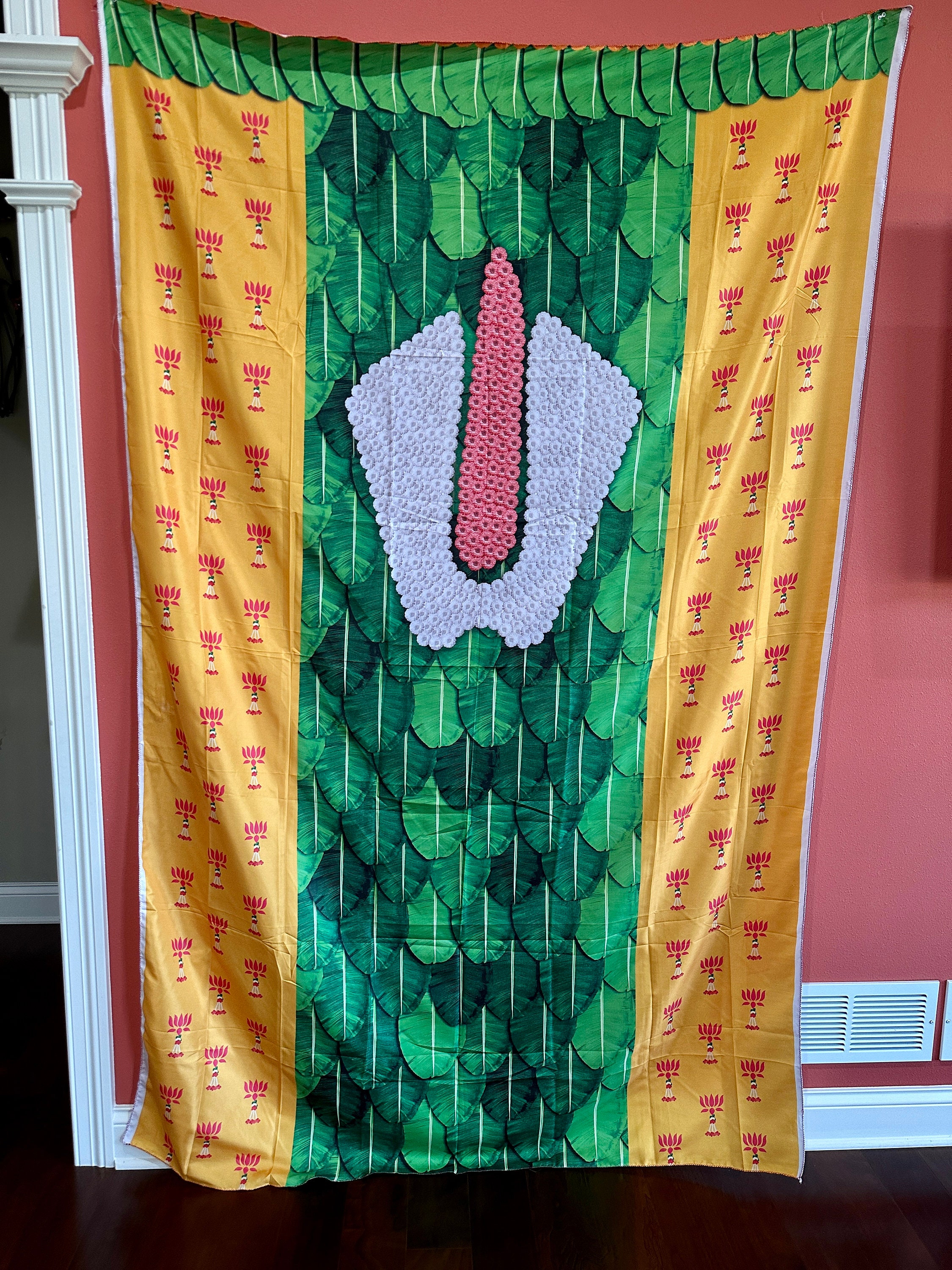 Kolam Print Pooja Backdrop: Indian Festival Decor - 7ft X 4ft - Etsy
