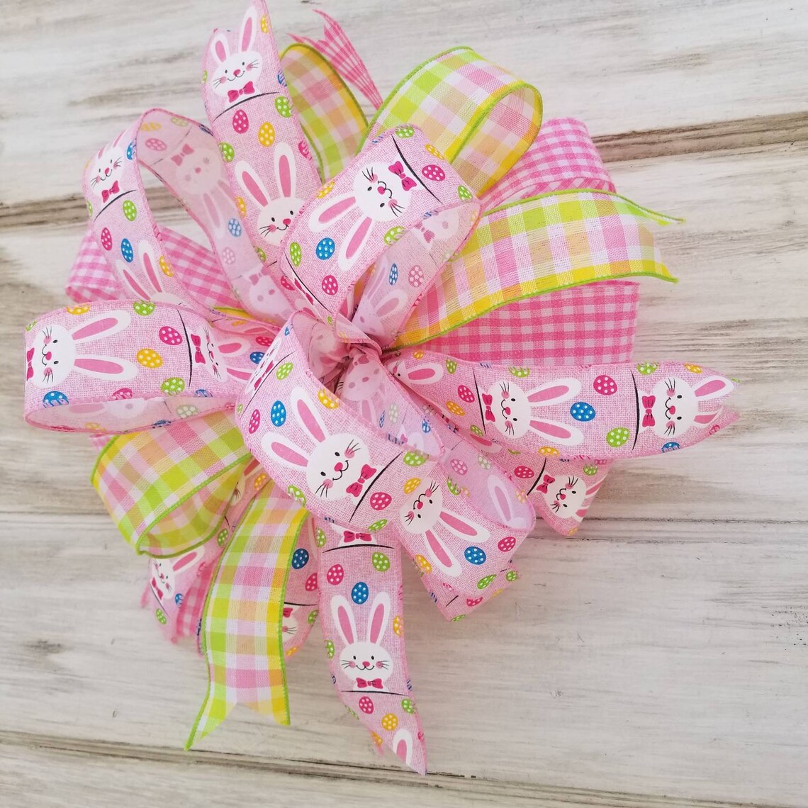 Easter Bow, Easter Wreath Bow, Easter Bunny Bow, Easter Basket Bow ...