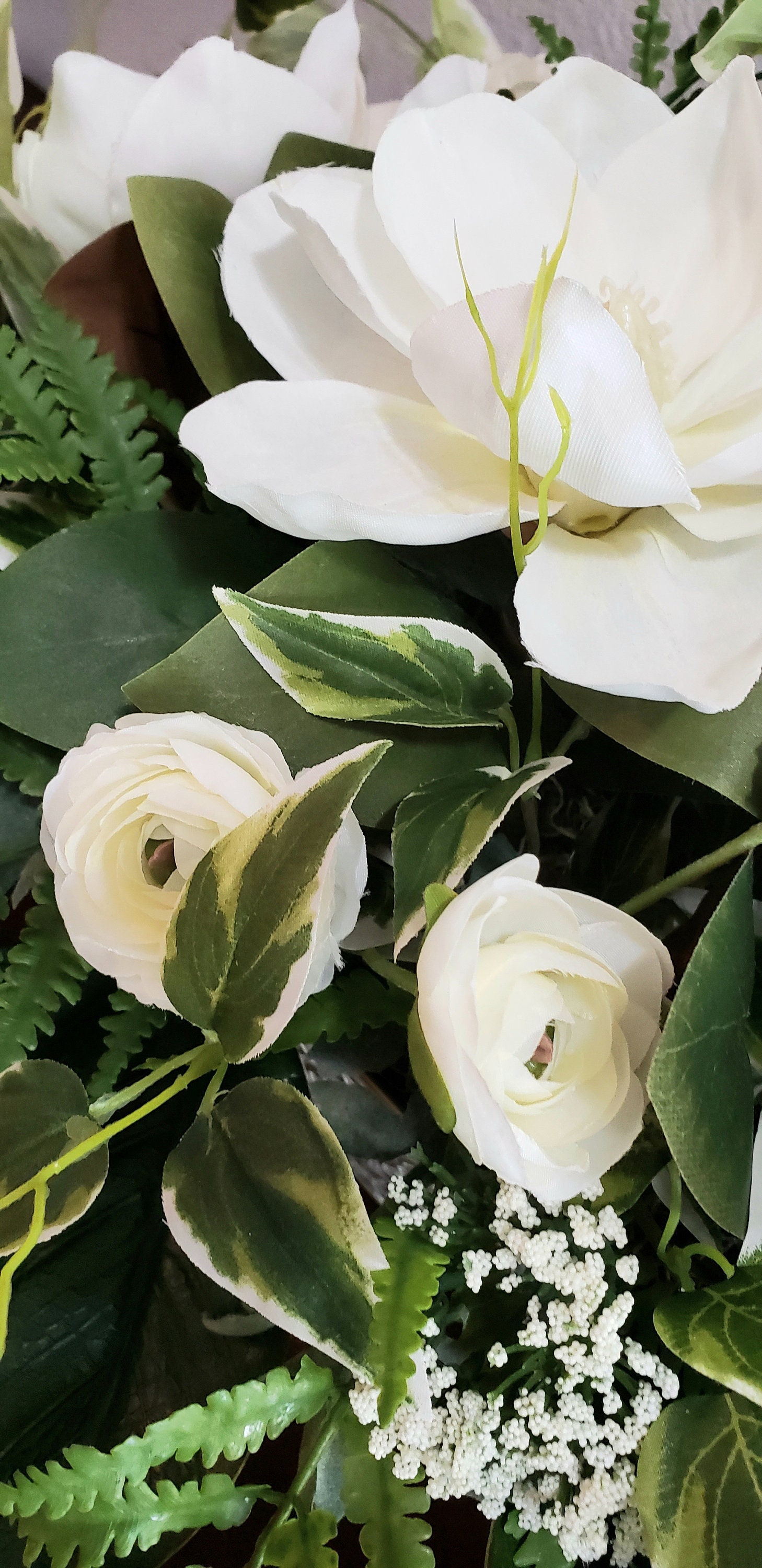 Year Round Table Centerpiece With Magnolias, Magnolia Dining Room ...