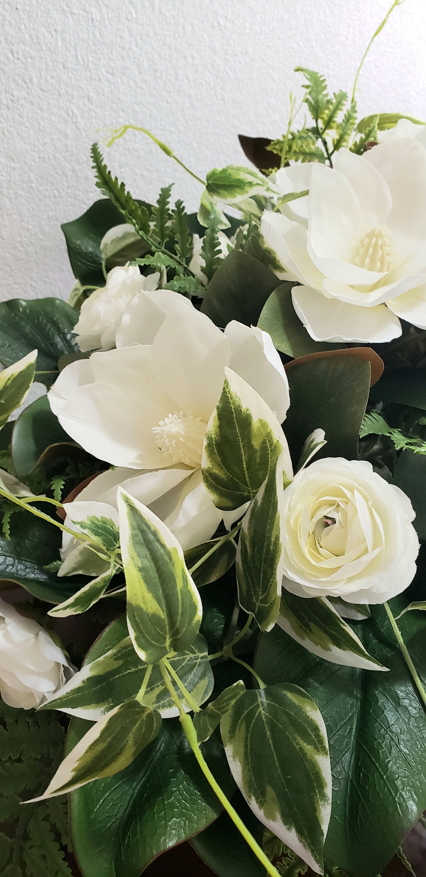 Year Round Table Centerpiece With Magnolias, Magnolia Dining Room ...