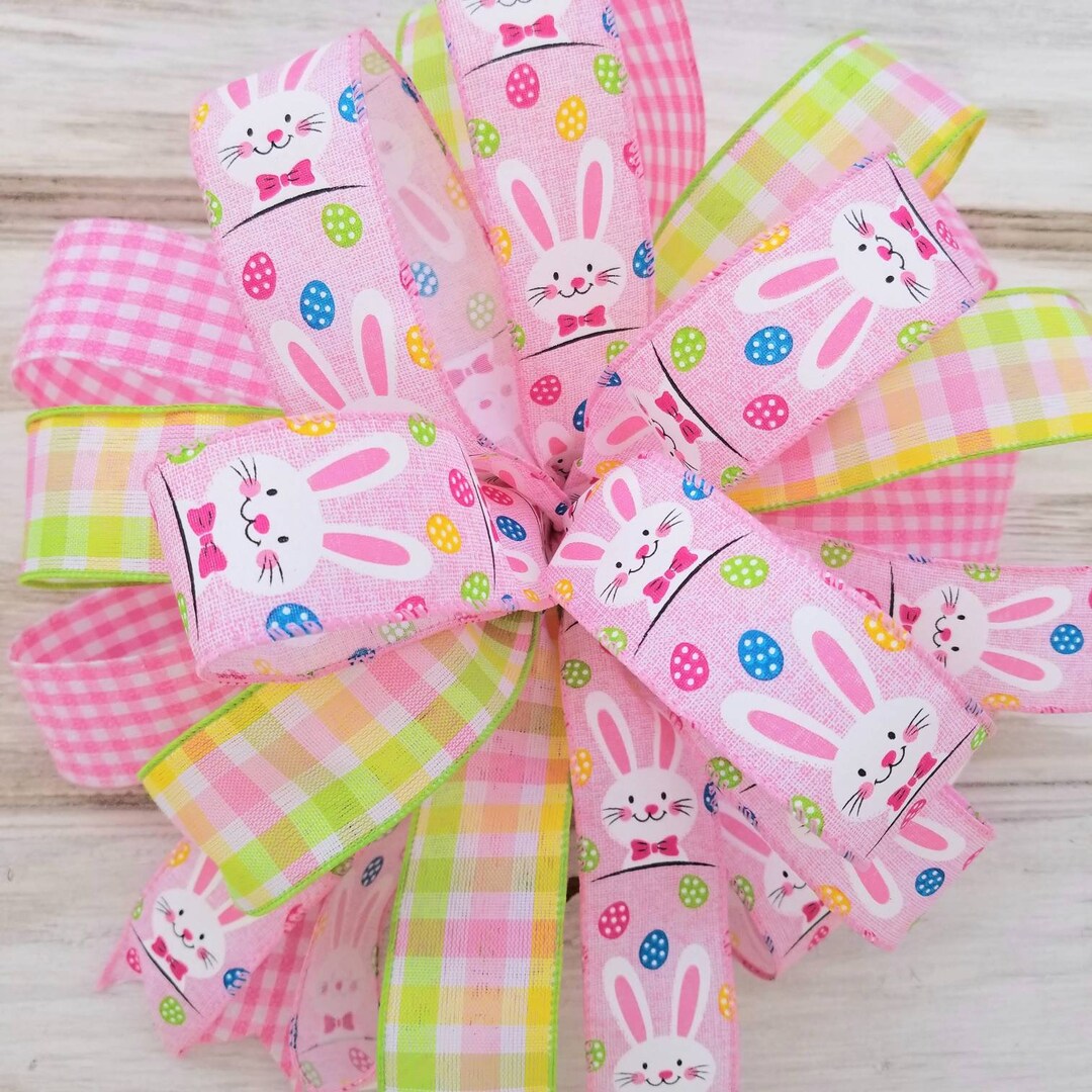 Easter Bow, Easter Wreath Bow, Easter Bunny Bow, Easter Basket Bow ...