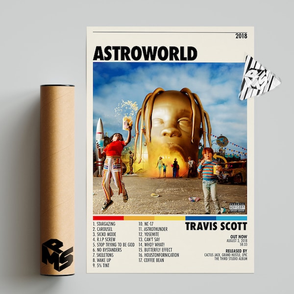 Travis Scott Album Covers - Etsy