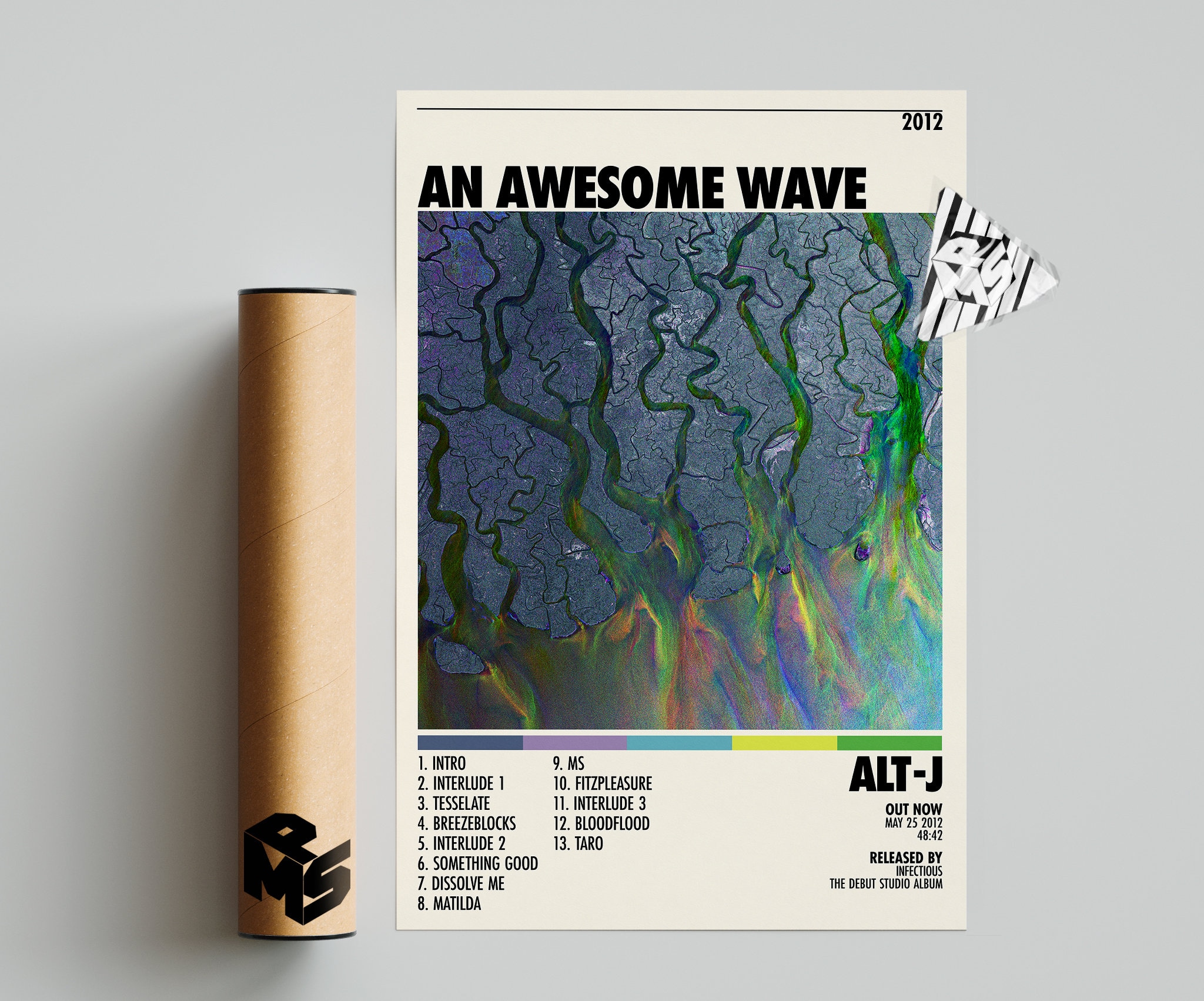 ALT J Poster An Awesome Wave Poster An Awesome Wave Tracklist sold by ...