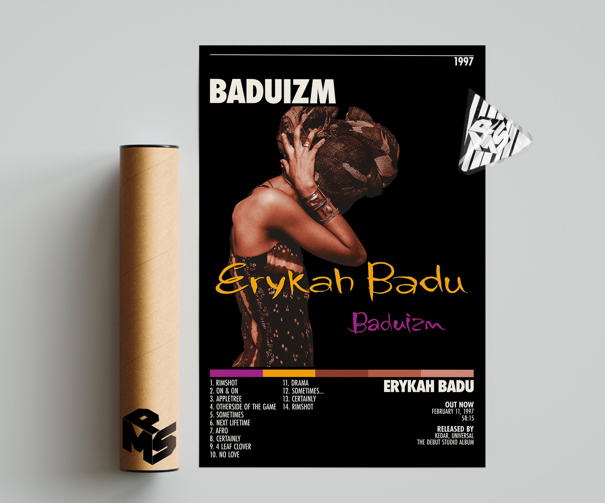 Erykah Badu Posters | Erykah Badu Baduism Poster, Baduism Album Poster