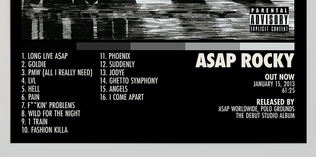ASAP Rocky Poster | Long Live ASAP Poster sold by Receptive Racehorse ...