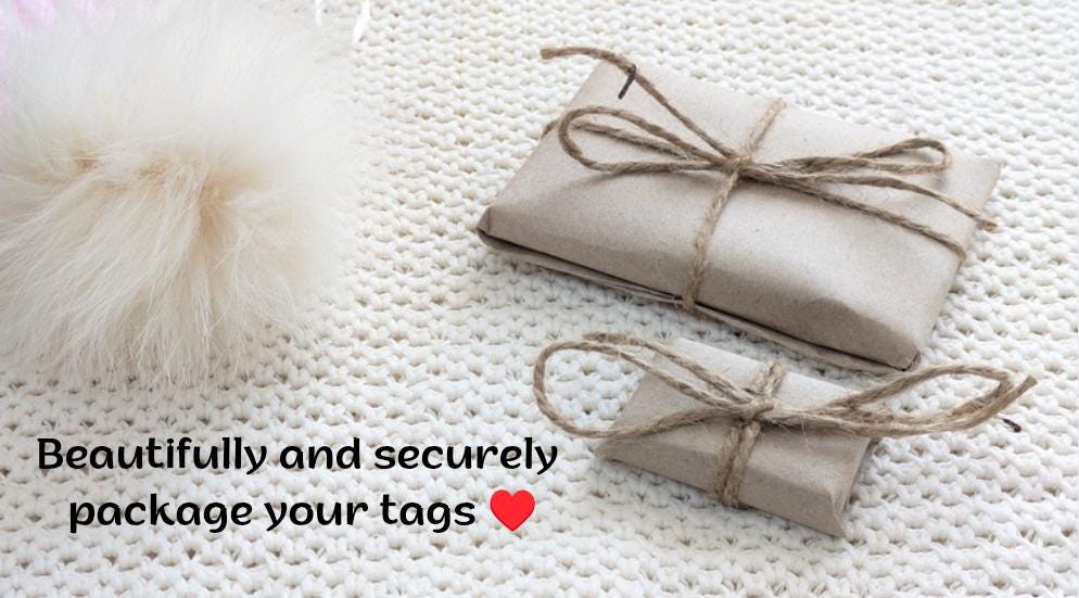 Knitted Garment Labels With Rivets. Crochet Knitting Labels. Leather ...