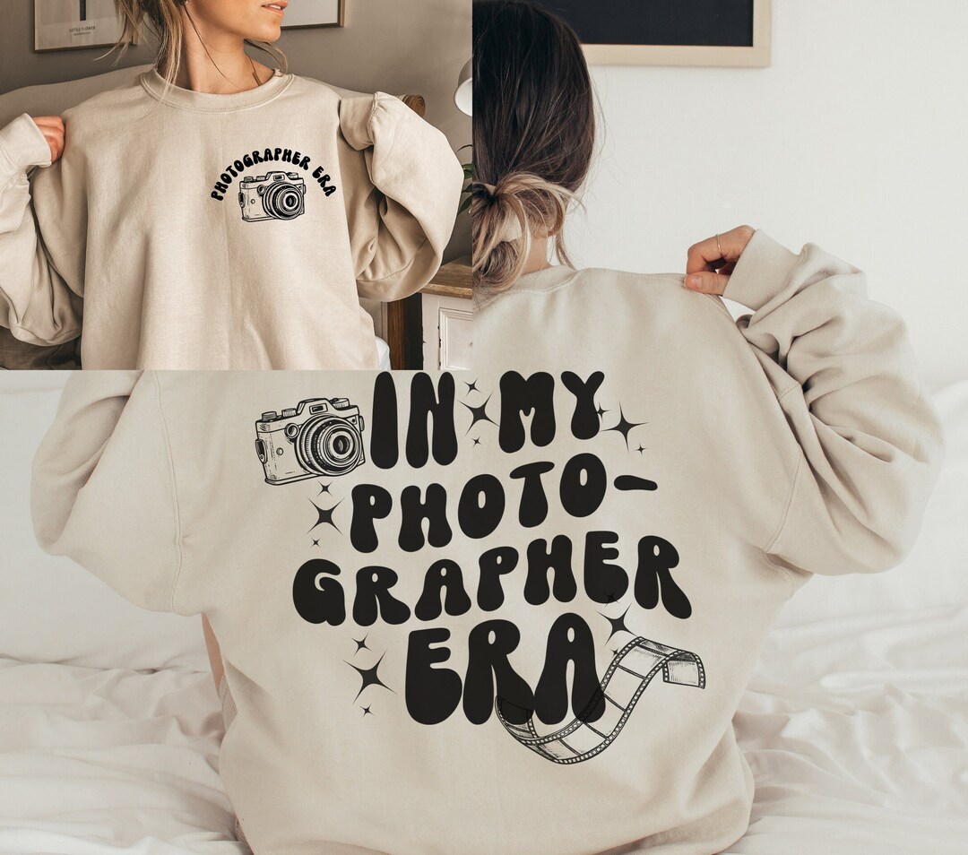 In My Photographer Era Crewneck Sweatshirt, Photography Shirt, Gift for ...