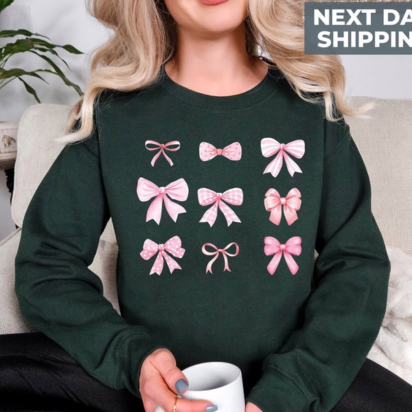 Pink Ribbon Sweatshirt - Etsy