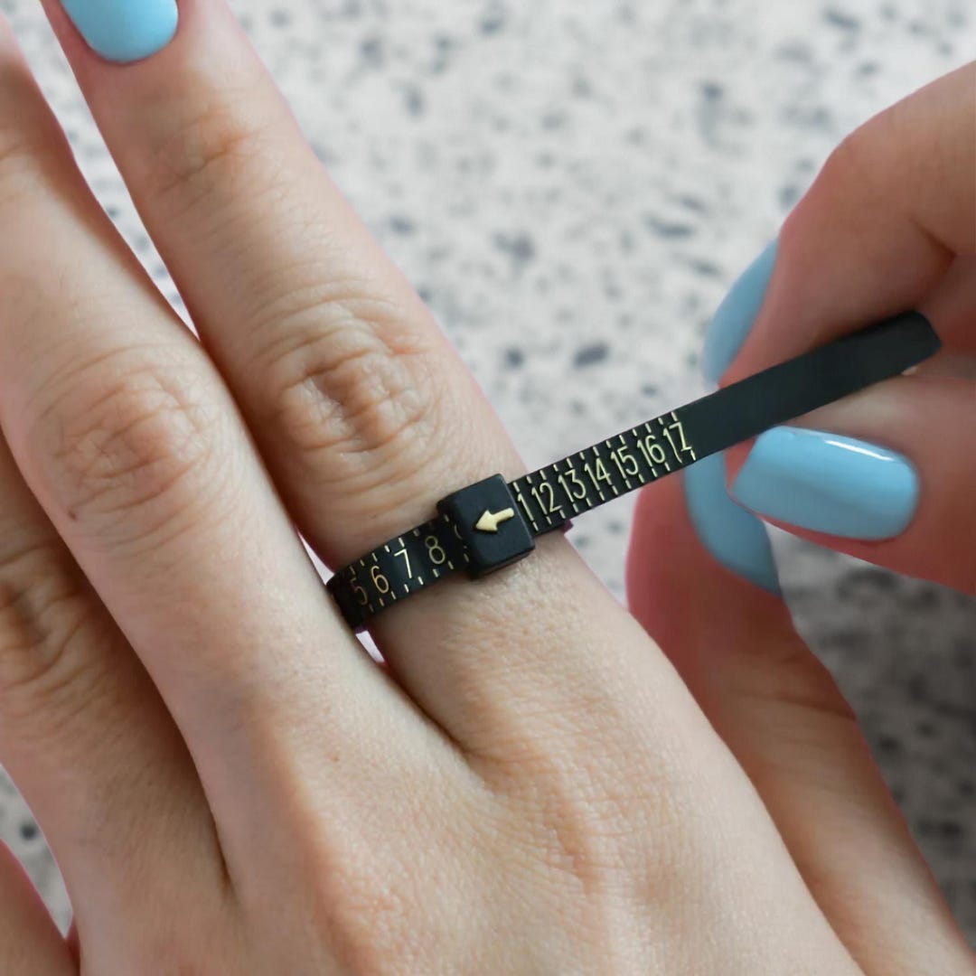 Plastic Ring Sizer, Ring Sizer Chart, Reusable Ring Sizer, Ring Sizer ...