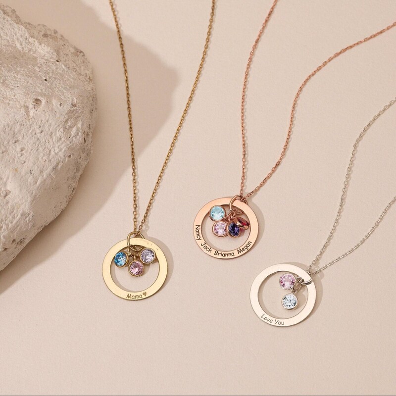 June Birthstone Necklace - Etsy