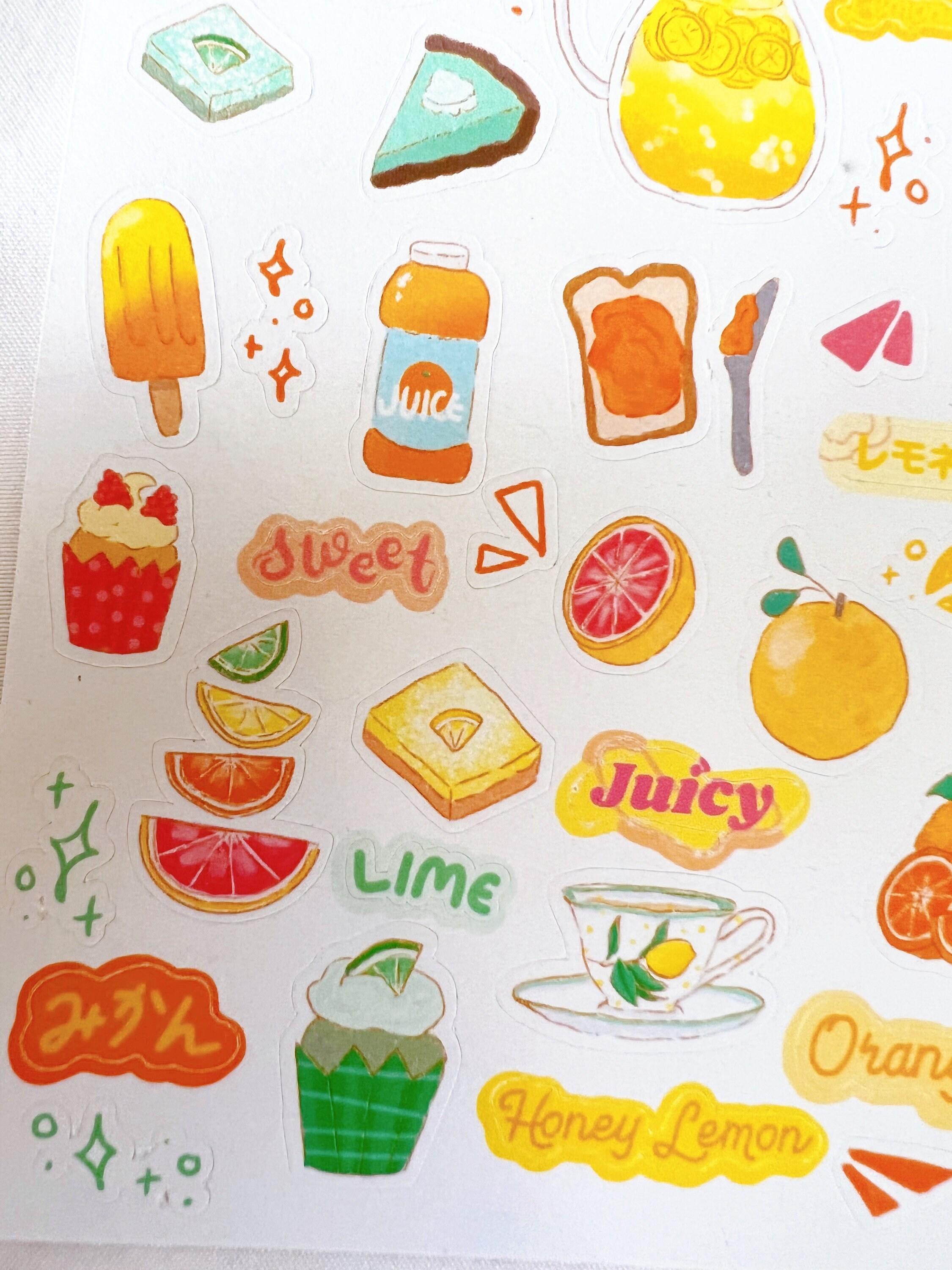 Citrus Fun Sticker-sheet - Etsy