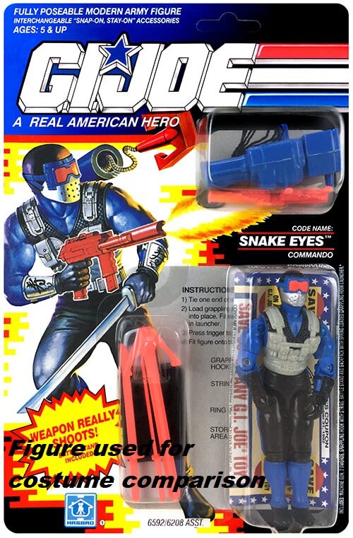 G.I. Joe Snake Eyes 1991 Costume Cosplay - Etsy