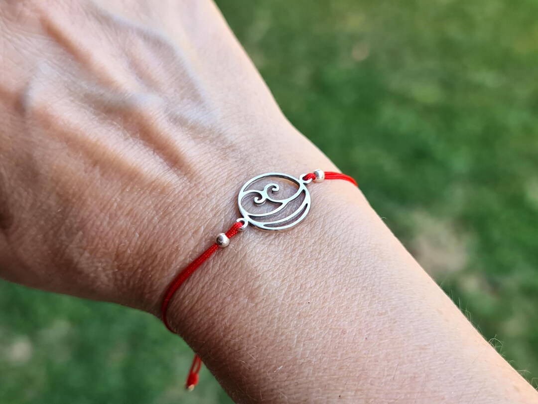 Water Element Silver Bracelet, Astro Jewelry Gift, Cancer Gift, Scorpio ...