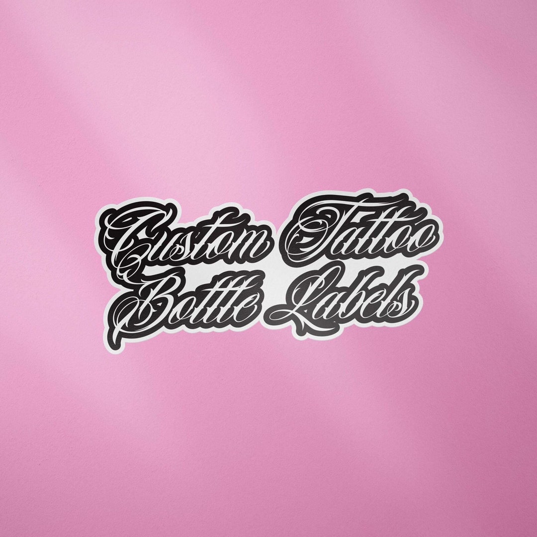 Custom Tattoo Bottle Label Packs, Tattoo Labels, Waterproof Labels ...