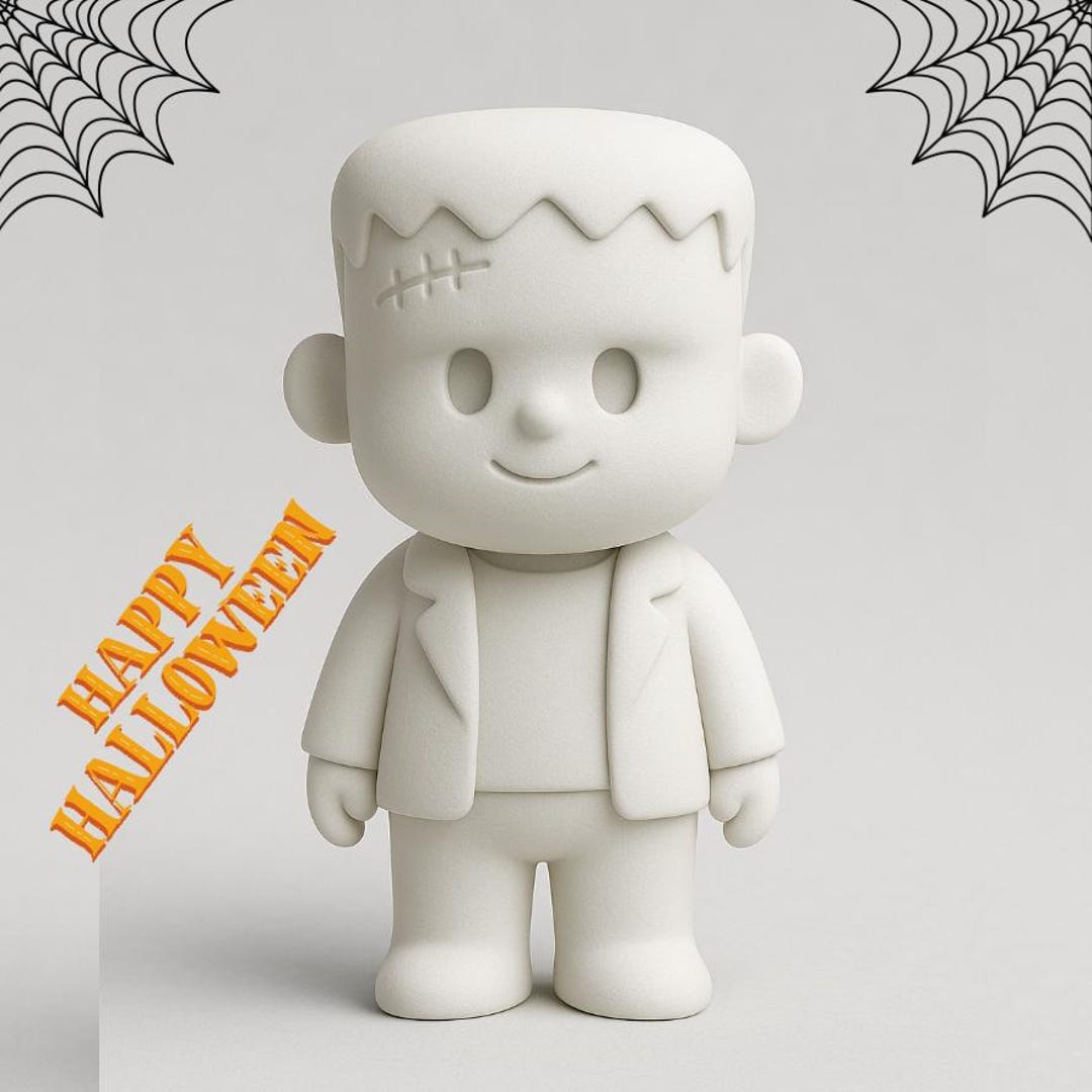 Cute Frankenstein STL File | 3D Printable Halloween Figurine | Spooky ...