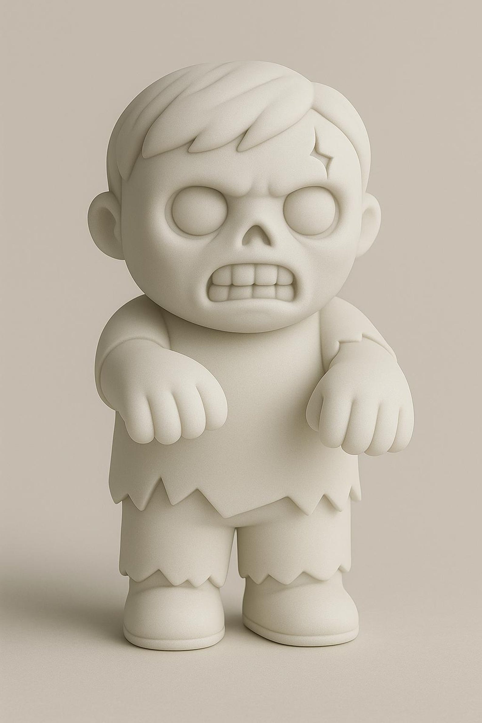 Cute Zombie Boy STL File | 3D Printable Halloween Figurine | Spooky ...