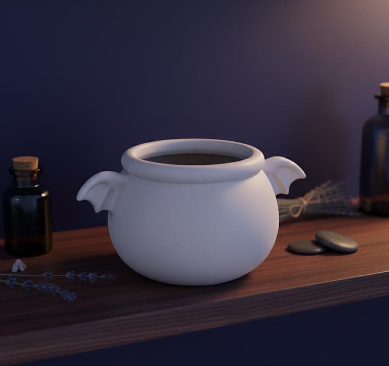 Halloween Candy Bowl STL File | Witch Cauldron STL | 3D Printable ...