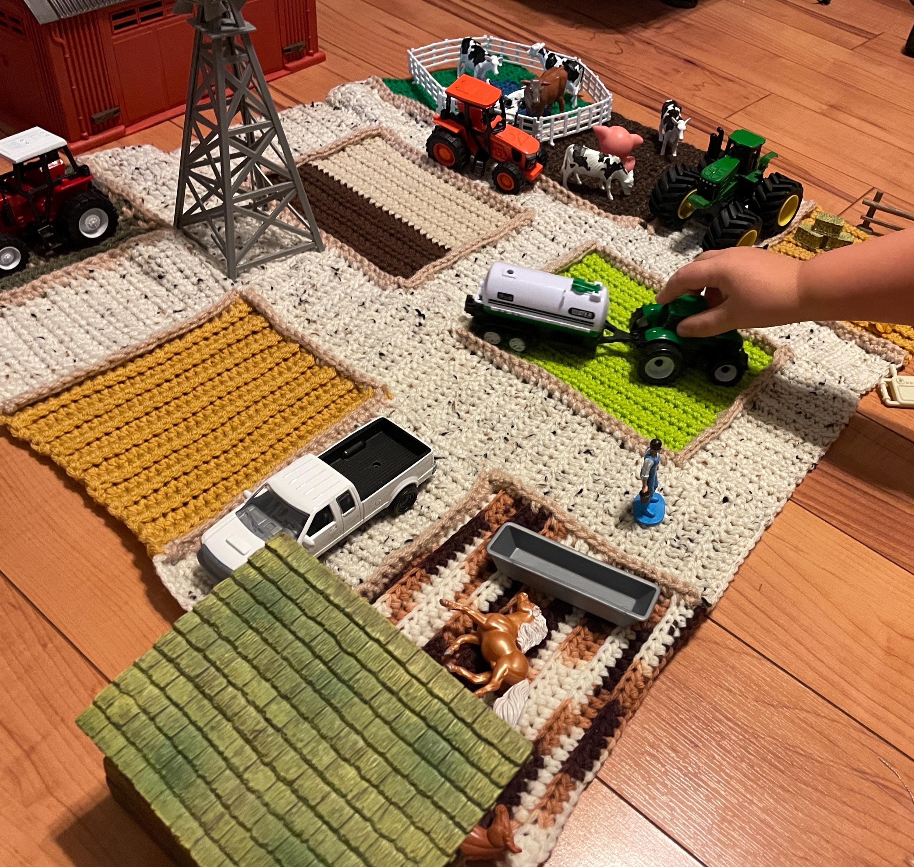 Crocheted Farm Playmat - Etsy