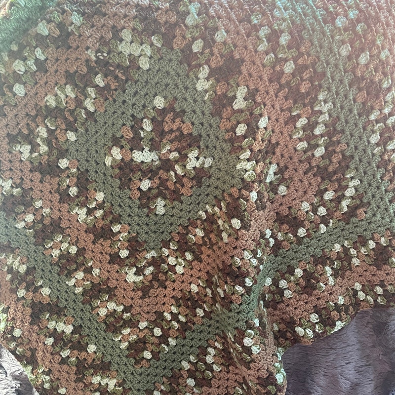 Camo Afghan - Etsy