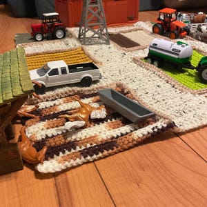 Crocheted Farm Playmat - Etsy