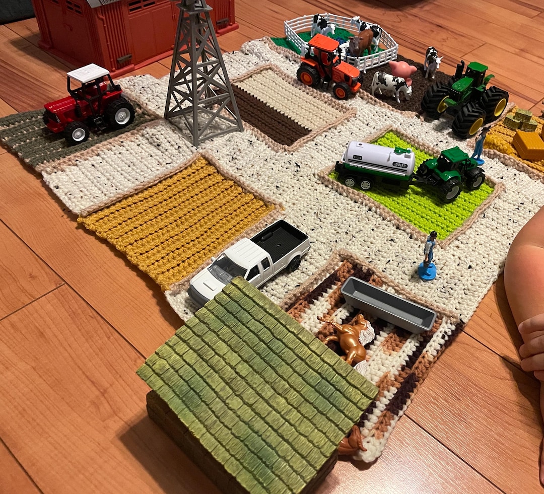 Crocheted Farm Playmat - Etsy