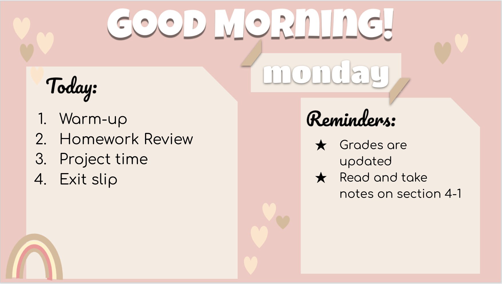 Pink Neutrals Slide Template | EDITABLE | Teacher Resources ...