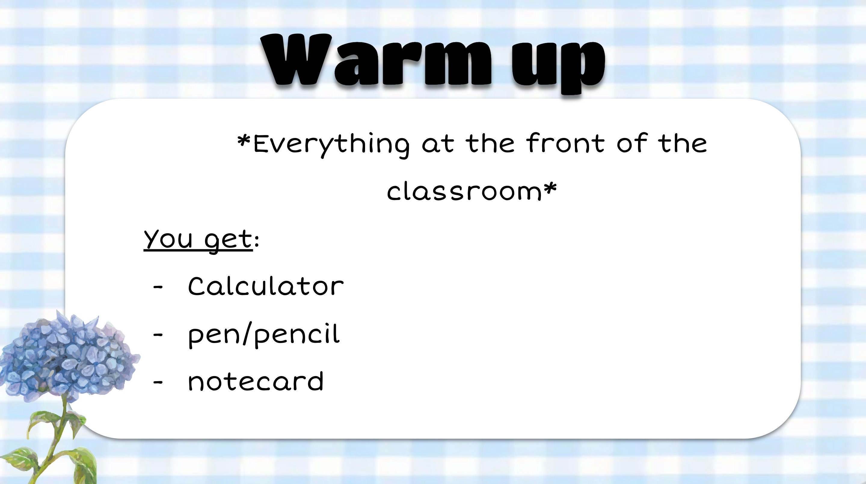 Gingham Morning Slide Template EDITABLE Teacher Resources Powerpoint ...