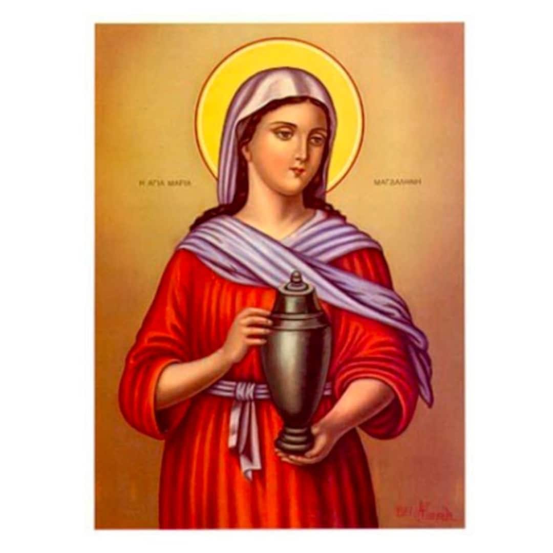 Saint Magdalini Byzantine Art lithography - Etsy