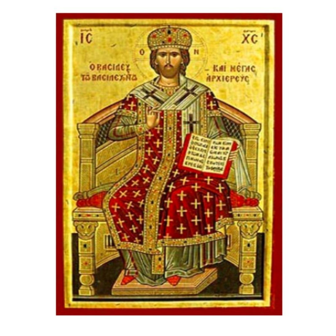 Jesus Great High Priest Handmade Greek Orthodox Icon - Etsy