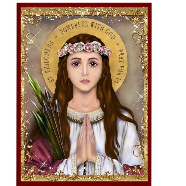 Saint St Philomena - Etsy