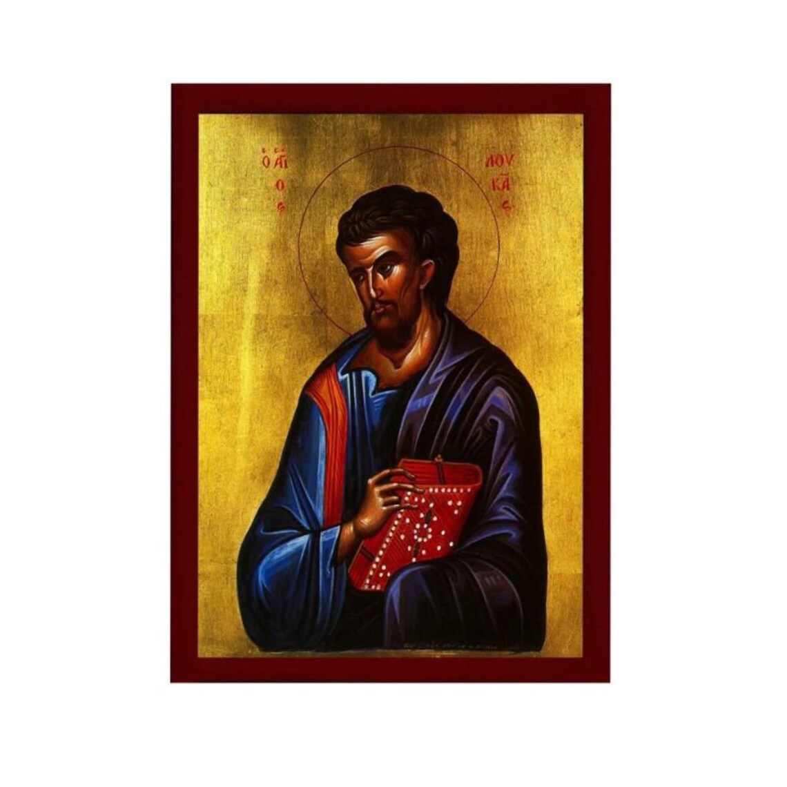 Saint Luke Icon Handmade Greek Orthodox Icon Byzantine Art - Etsy