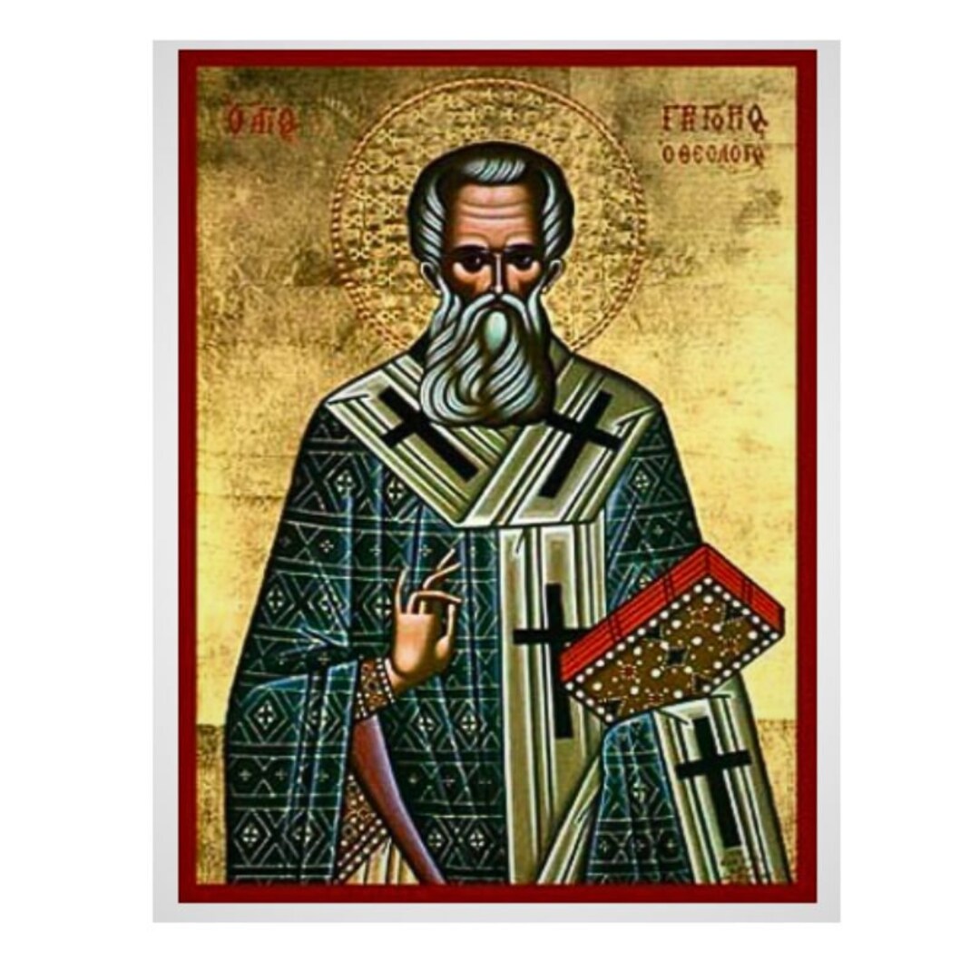 Saint Grigorios Theologos Byzantine Art-lithography - Etsy