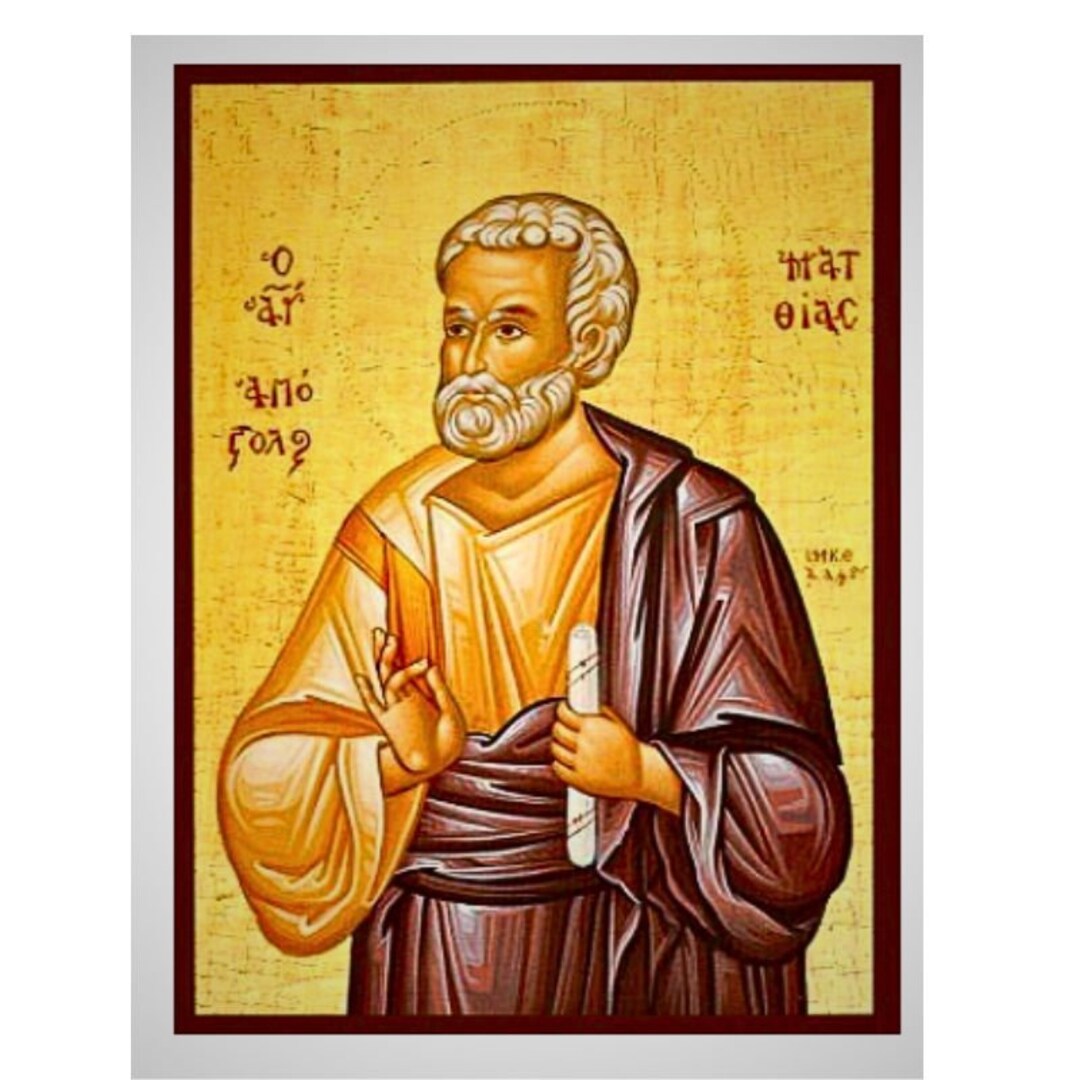 Saint Apostolos Mathias Icon-byzantine Art-lithography - Etsy