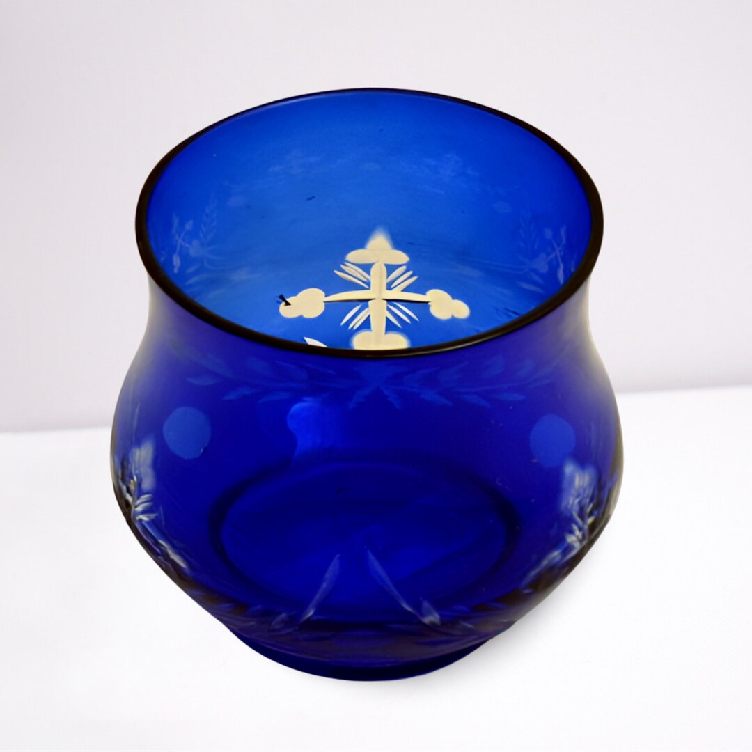 Christian Glass Table Oil Vigil Lamp Glass Prayer Standing Oil Lamp ...
