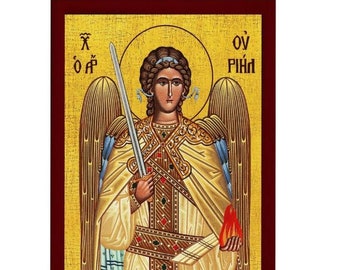 Archangel Uriel Orthodox Catholic Christian Byzantine Wooden - Etsy
