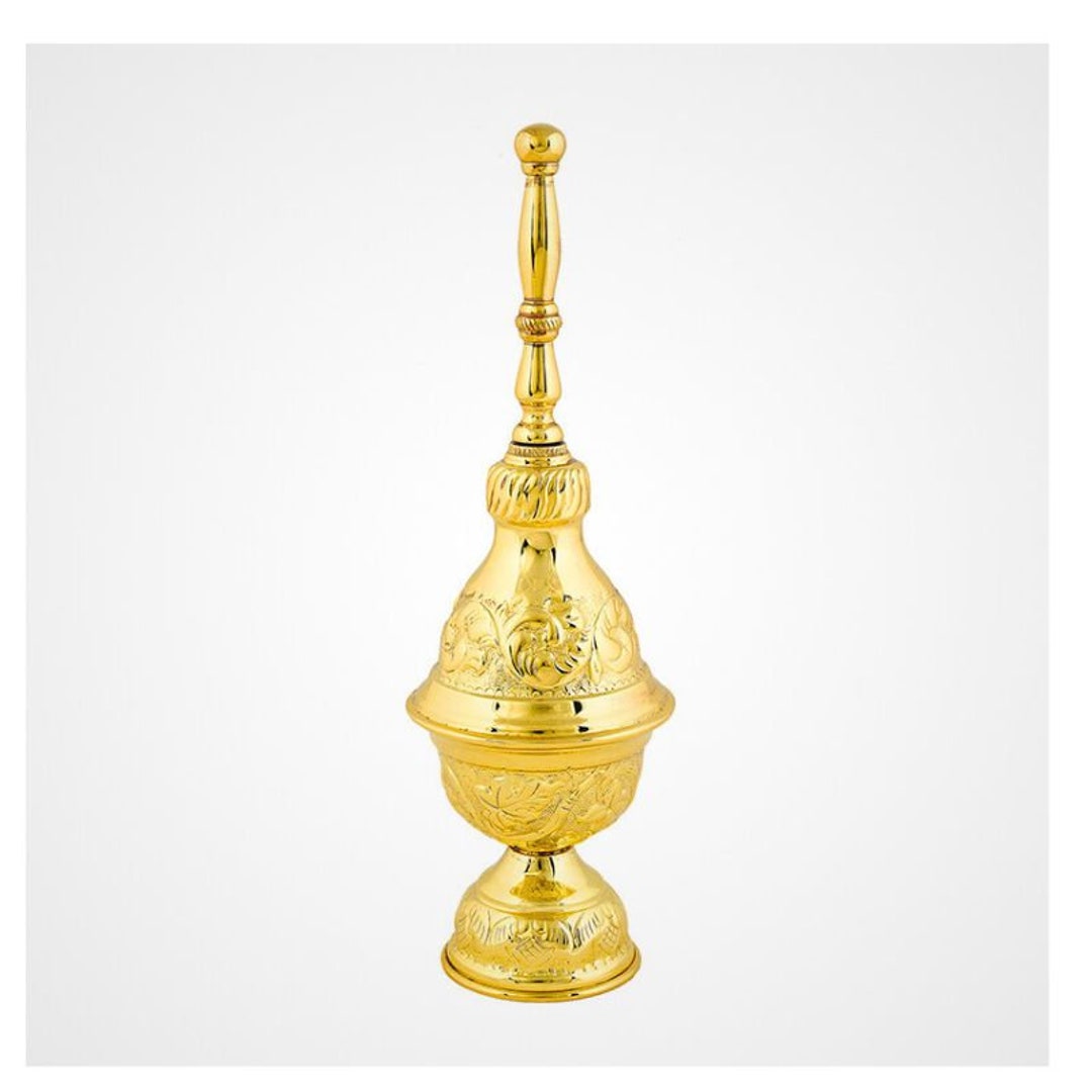 Christian Gold Plated 24k Holy Water Sprinkler, Relic Sprinkler ...