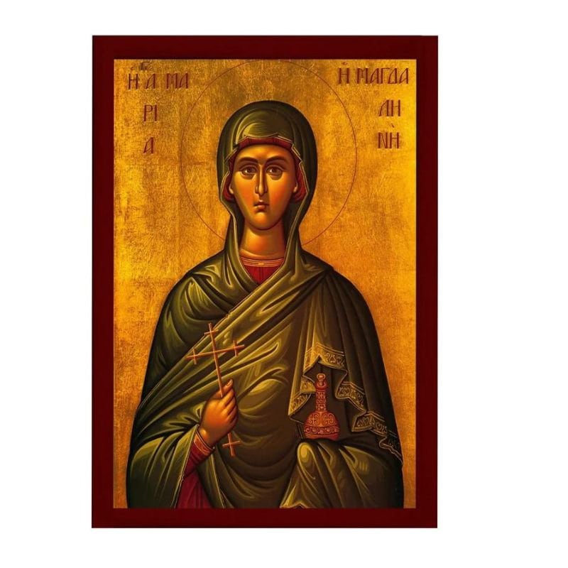 Saint Mary Magdalene Icon Handmade Greek Orthodox Icon of St - Etsy