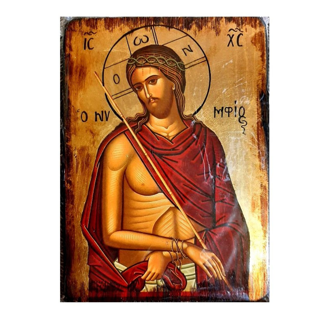 Jesus Nymfios, Handmade Greek Orthodox Icon , Lithography With Gold ...