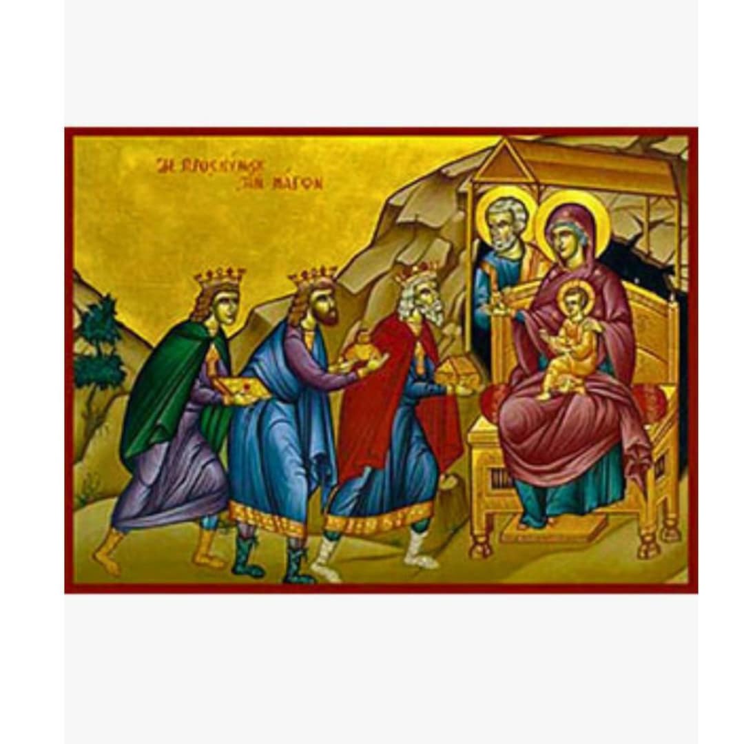 Adoration of the Magi Handmade Greek Orthodox Icon , Lithography - Etsy
