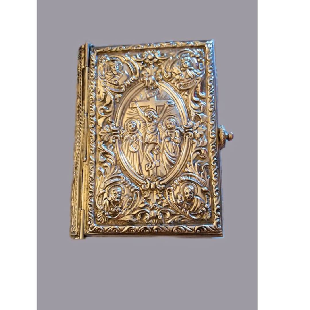 Gospel Pocket Silver 925 Dimensions 13cm X 9cm with Greek Book - Etsy