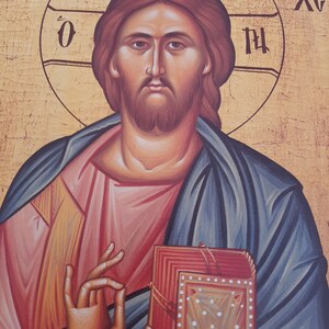 Jesus Blessed, Handmade Greek Orthodox Icon , Lithography - Etsy