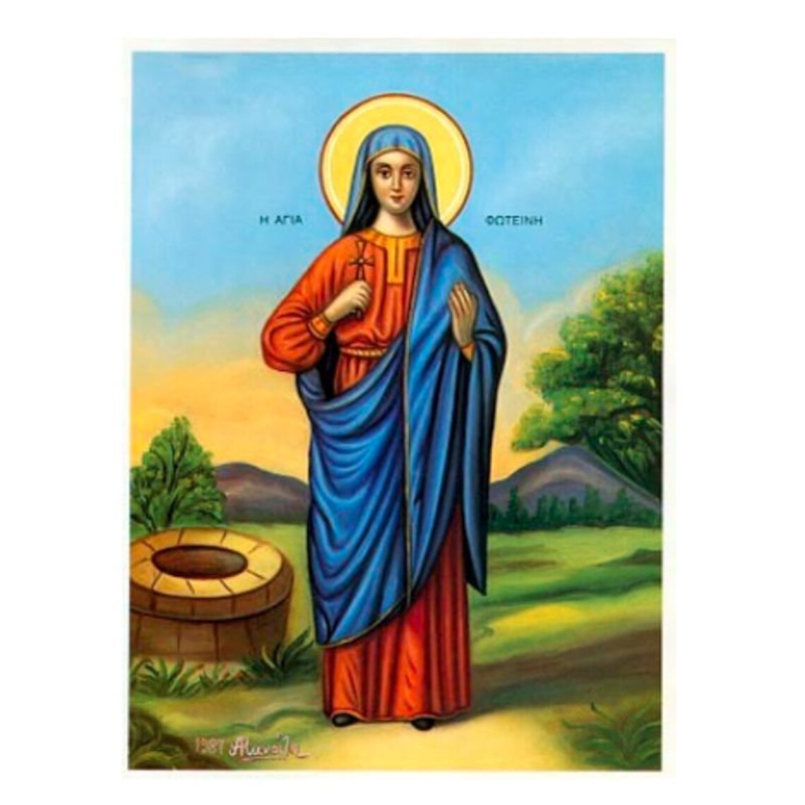 Saint Fotini Samaritis Handmade Greek Orthodox Icon - Etsy