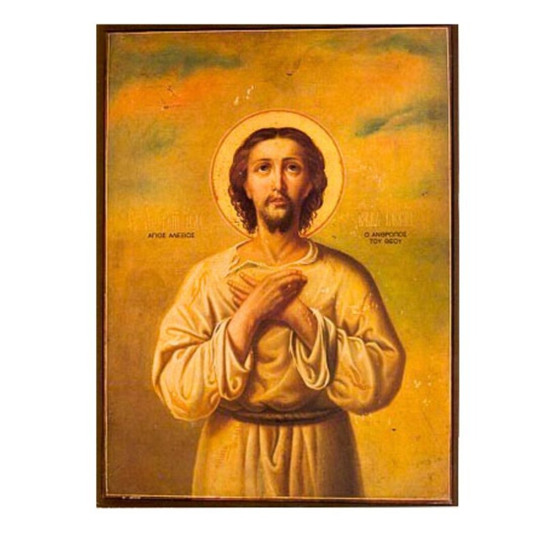 Saint Alexios , Handmade Greek Icon , Lithography - Etsy