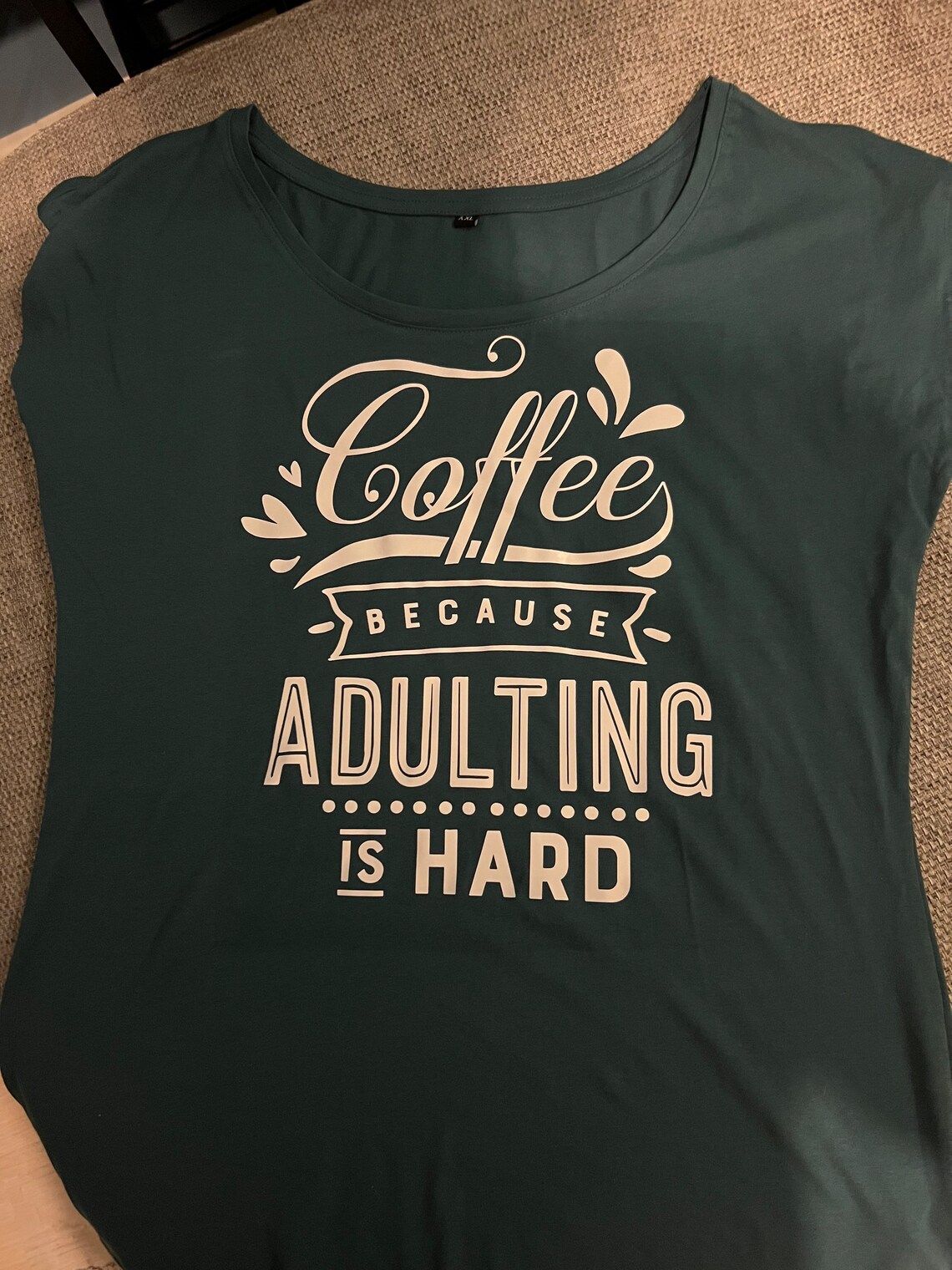 Coffee Because Adulting is Hard Funny T-shirt, Coffe , Adulting - Etsy ...