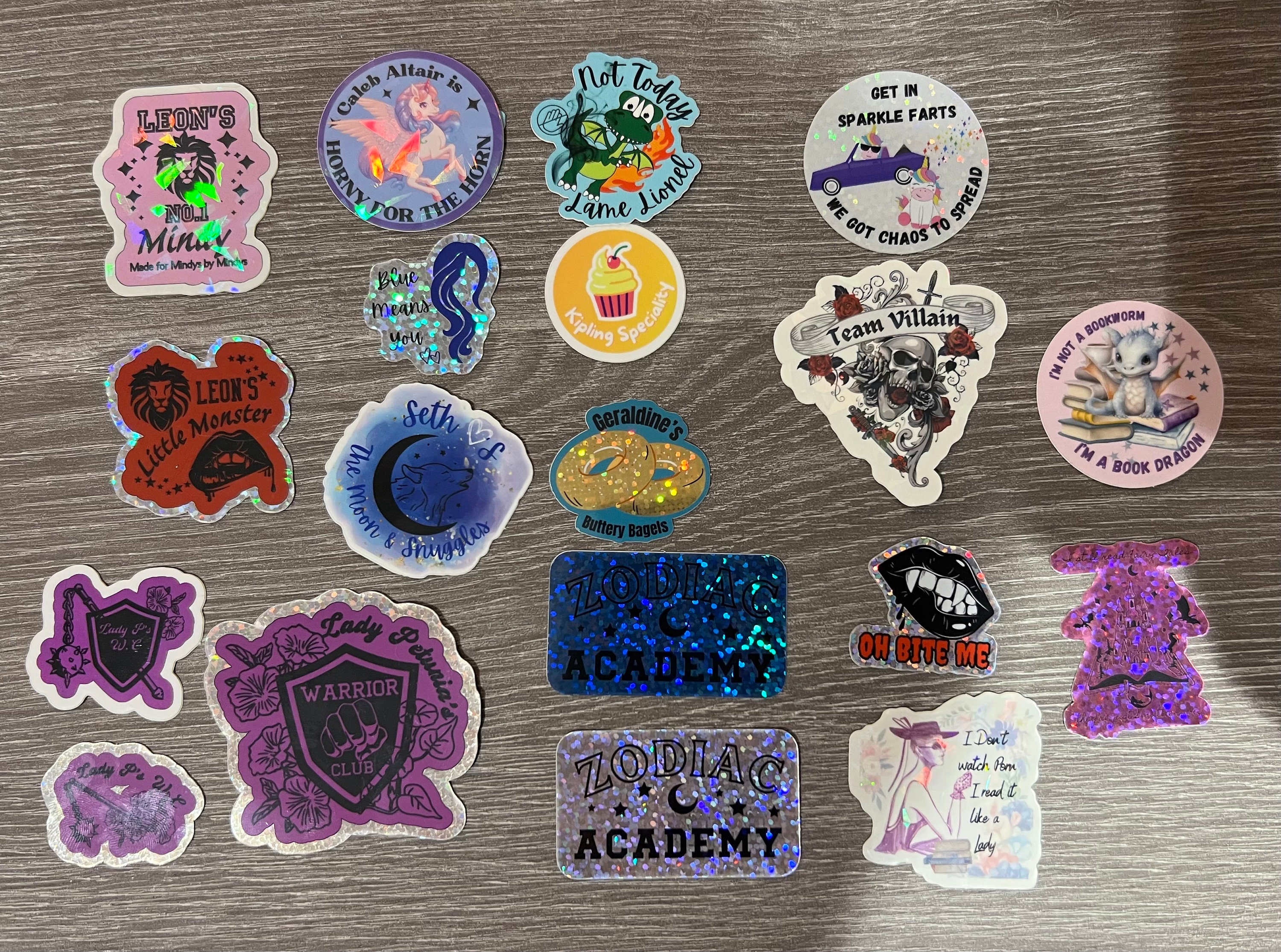 Bookish Themed Stickers Fantasy Smut Enemies to Lovers - Etsy