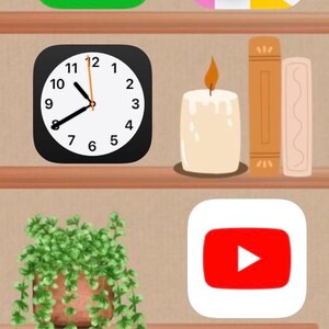 Bookshelf Ios18 Phone Background - Etsy