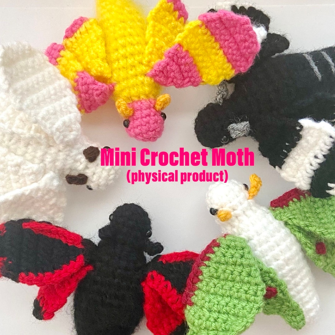 4” Handmade Crochet Moth - Etsy