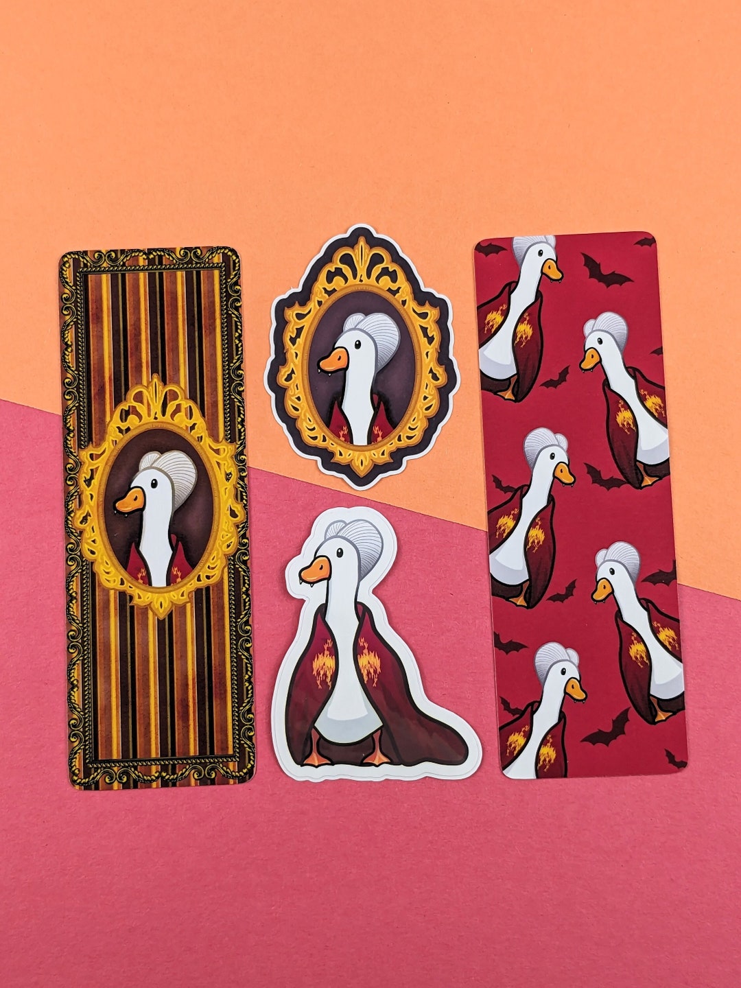 Dracula Duck Bundle Halloween Stationery Handmade Double Sided ...